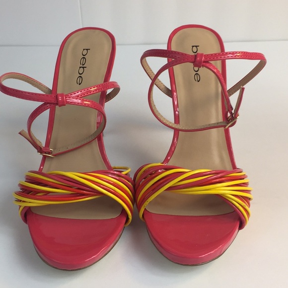 bebe | Shoes | New Bebe Pink High Heels Fashion Sandals | Poshmark